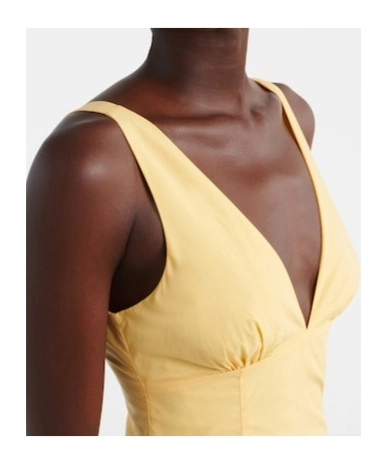 Posse Lindie Cotton Poplin Midi Dress