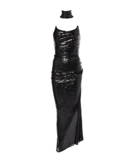 Maticevski Exhilarate Sequined Strapless Gown