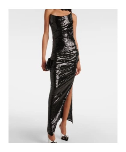 Maticevski Exhilarate Sequined Strapless Gown