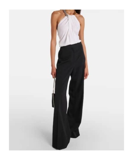 Stella McCartney Embellished Halterneck Wool Top