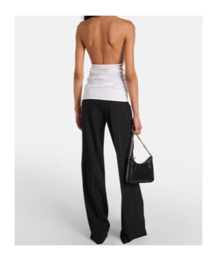 Stella McCartney Embellished Halterneck Wool Top