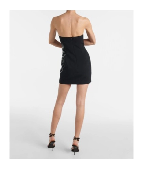 David Koma Crystal-embellished Cady Mini Dress