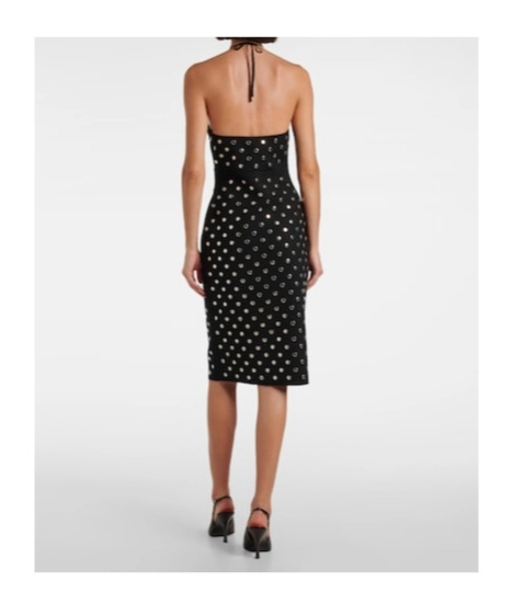 Stella McCartney Studded Cutout Halterneck Midi Dress