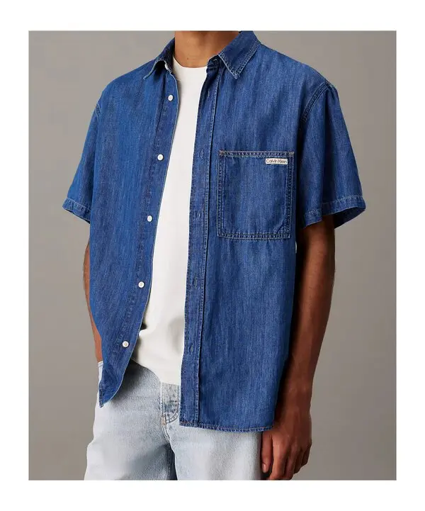 Calvin Klein Denim Short Sleeve Shirt