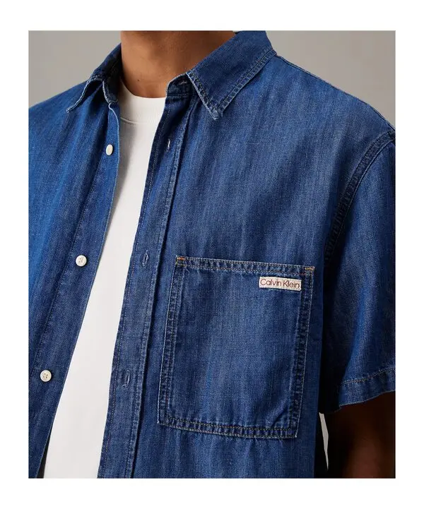 Calvin Klein Denim Short Sleeve Shirt