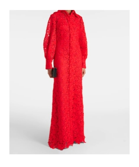 Safiyaa Salma Lace Belted Shirt Dress