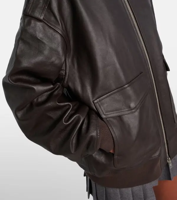 THE FRANKIE SHOP Viper Leather Jacket