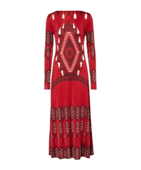 Johanna Ortiz Printed Jersey Midi Dress - Red
