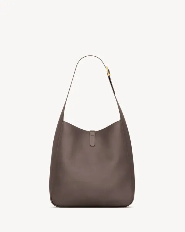 Saint Laurent Le 5 À 7 Supple Large Grained Leather Shoulder Bag - Brown