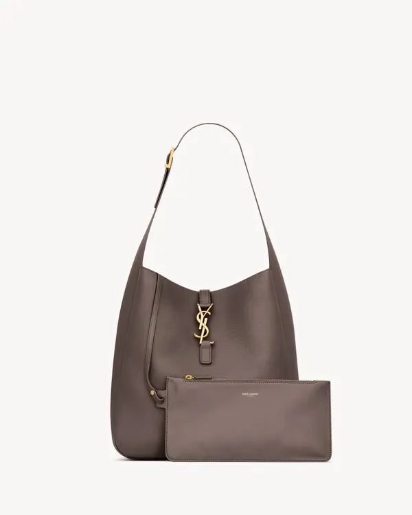 Saint Laurent Le 5 À 7 Supple Large Grained Leather Shoulder Bag - Brown