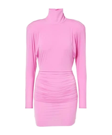Alex Perry Draped Jersey Minidress