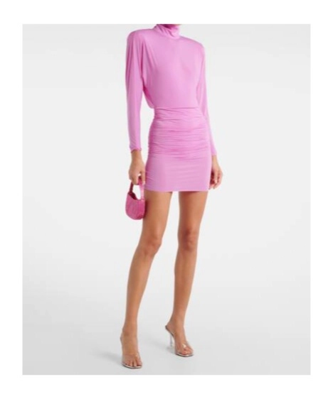 Alex Perry Draped Jersey Minidress