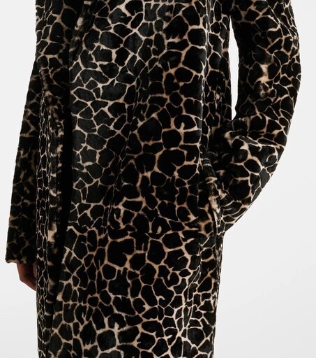 Dodo Bar Or Mlp Leopard-print Shearling Coat