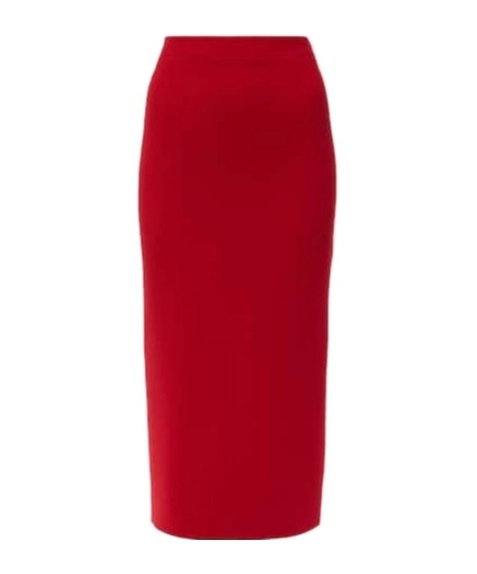 Alessandra Rich Wool Midi Skirt