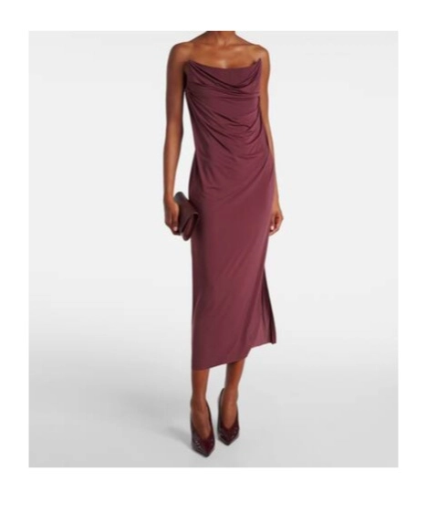 Alex Perry Draped Jersey Corset Dress