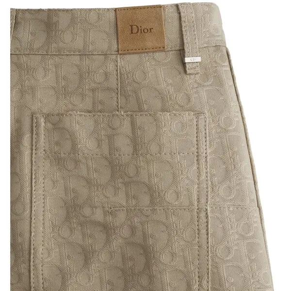 Dior Monogram Jacron Label Flared Trousers