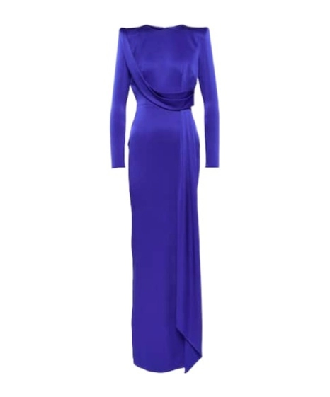 Alex Perry Draped Satin Gown