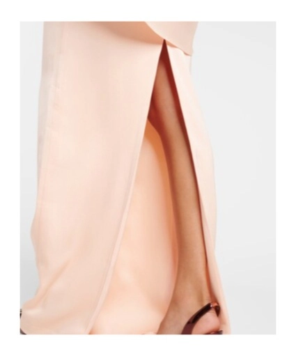Alex Perry Caped Crepe Satin Gown