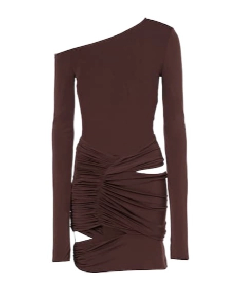 NENSI DOJAKA Asymmetric Cutout Minidress