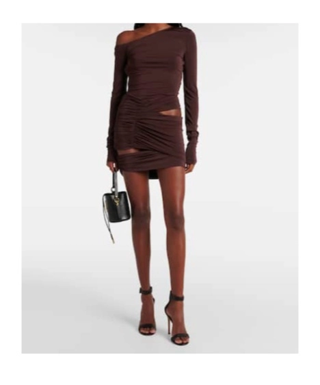 NENSI DOJAKA Asymmetric Cutout Minidress