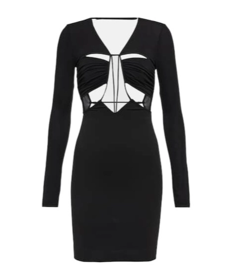 NENSI DOJAKA Cutout Jersey Minidress