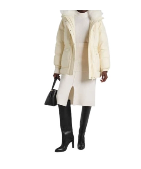YVES SALOMON Shearling-trimmed Down Jacket
