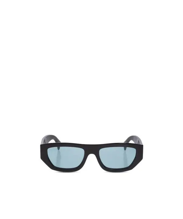 Gucci Rectangle Frame Sunglasses With Logo Detail - Blue