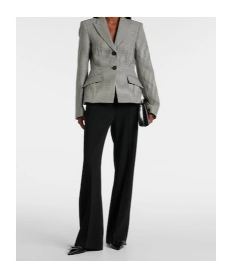 Erdem Houndstooth Wool Blazer