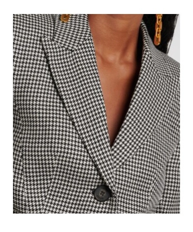 Erdem Houndstooth Wool Blazer