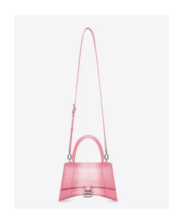 Balenciaga Hourglass Embossed Shoulder Bag