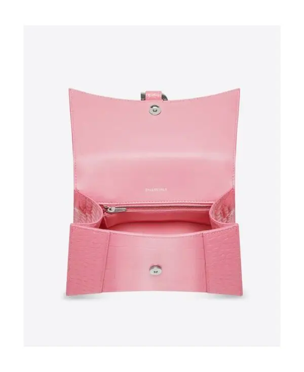 Balenciaga Hourglass Embossed Shoulder Bag