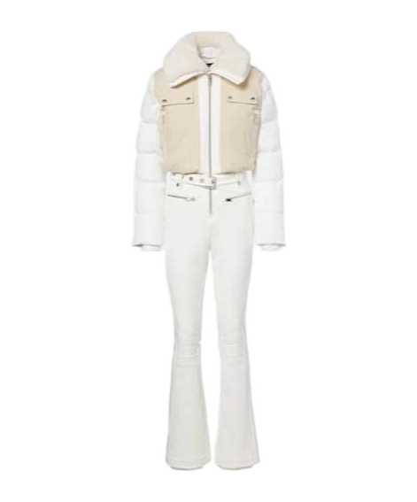 Fusalp Karei Corduroy-trimmed Ski Suit - White