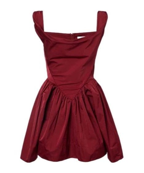 VIVIENNE WESTWOOD Mini Sunday Draped Corset Dress - Red