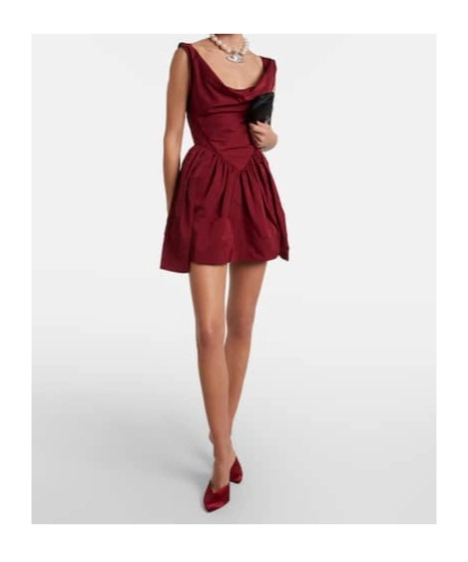 VIVIENNE WESTWOOD Mini Sunday Draped Corset Dress - Red