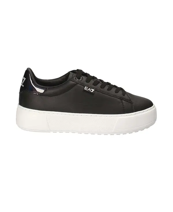 EA7 Logo Lacing Casual Sneakers - Black