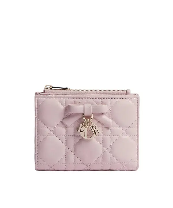 Dior Lady Dahlia Wallet - Nude