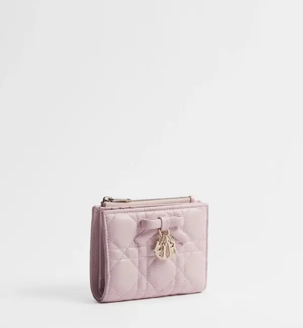 Dior Lady Dahlia Wallet - Nude