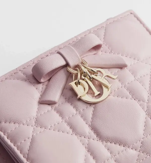 Dior Lady Dahlia Wallet - Nude