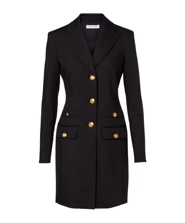 Veronica Beard Wool Blazer Dress - Black