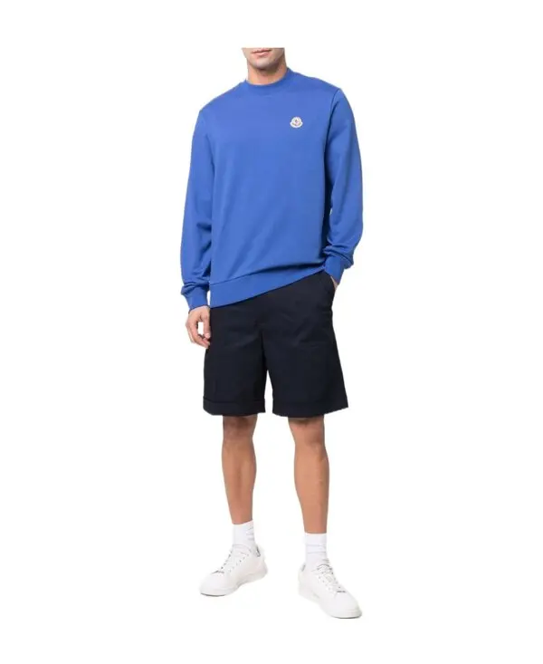 Moncler Pressed-crease Cotton Poplin Shorts