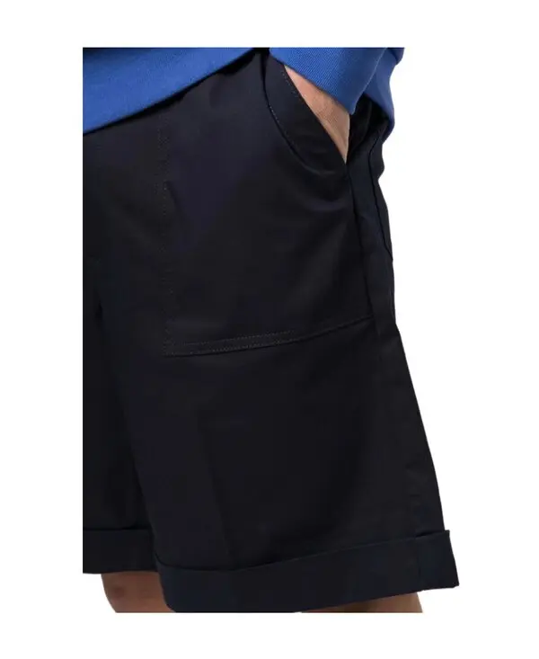 Moncler Pressed-crease Cotton Poplin Shorts