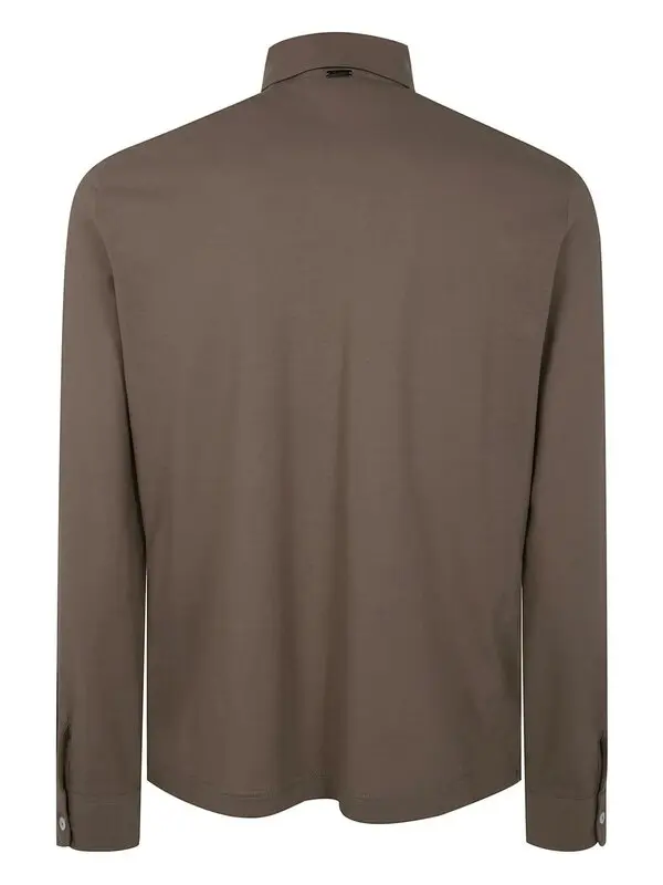 Herno Polo Camicia M.l. Jrs Voile Crepe