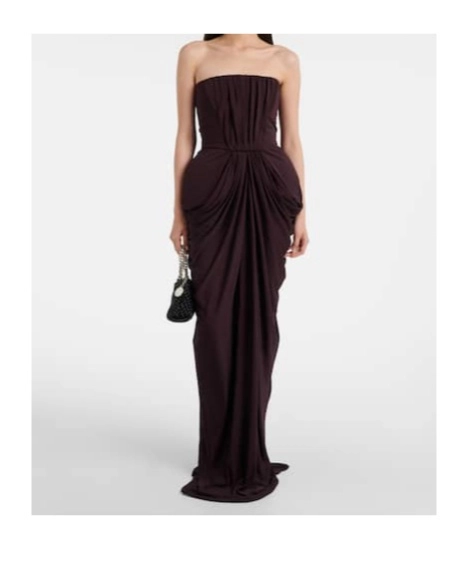 Stella McCartney Strapless Crêpe Jersey Gown