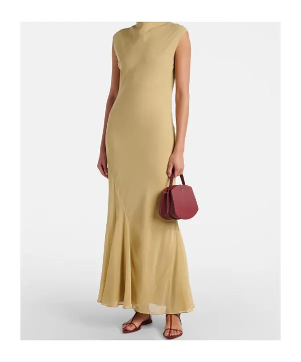 Tove Erin Silk Chiffon Maxi Dress