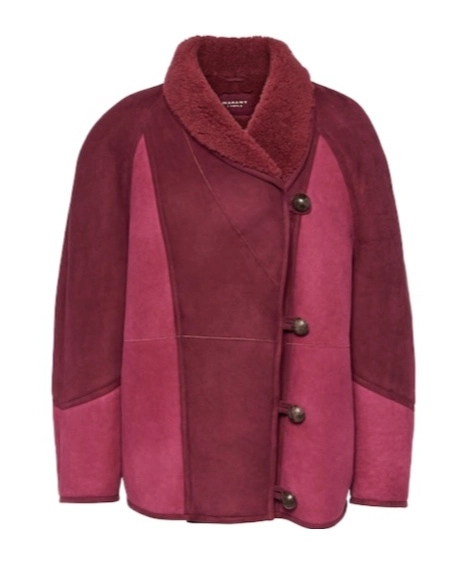 Isabel Marant Étoile Abeni Suede Jacket - Red
