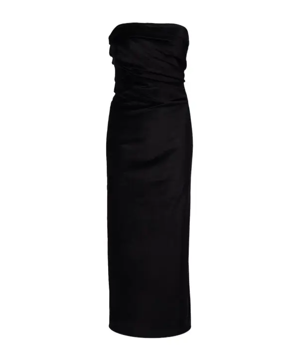 Tove Isabella Velvet Off-the-shoulder Midi Dress
