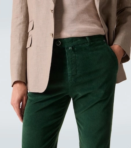 Kiton Cotton Blend Corduroy Casual Pants