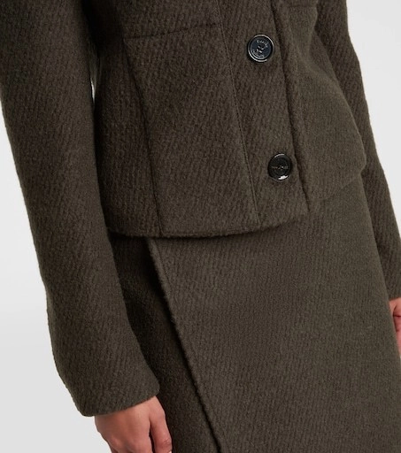 Proenza Schouler Kinsley Wool-blend Twill Bouclé Jacket