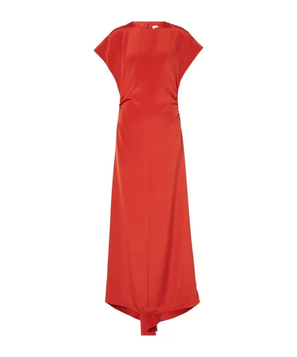 Tove Neveah Silk-blend Gown - Red