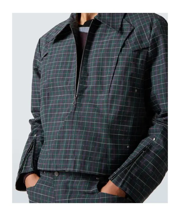 KIKO KOSTADINOV Check Zip-up Casual Jacket